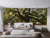 Majestic Forest Oak Tree Mural Wallpaper | Ever Wallpaper – Everwallpaper
