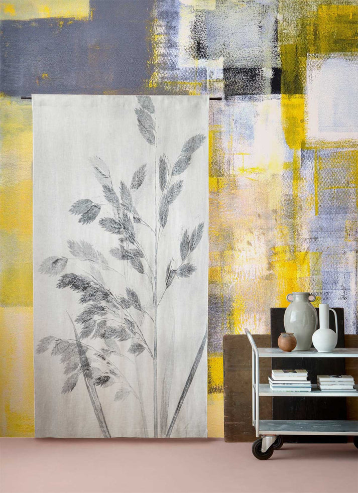 Bold Abstract Geometric Yellow Mural Wallpaper | Ever Wallpaper ...