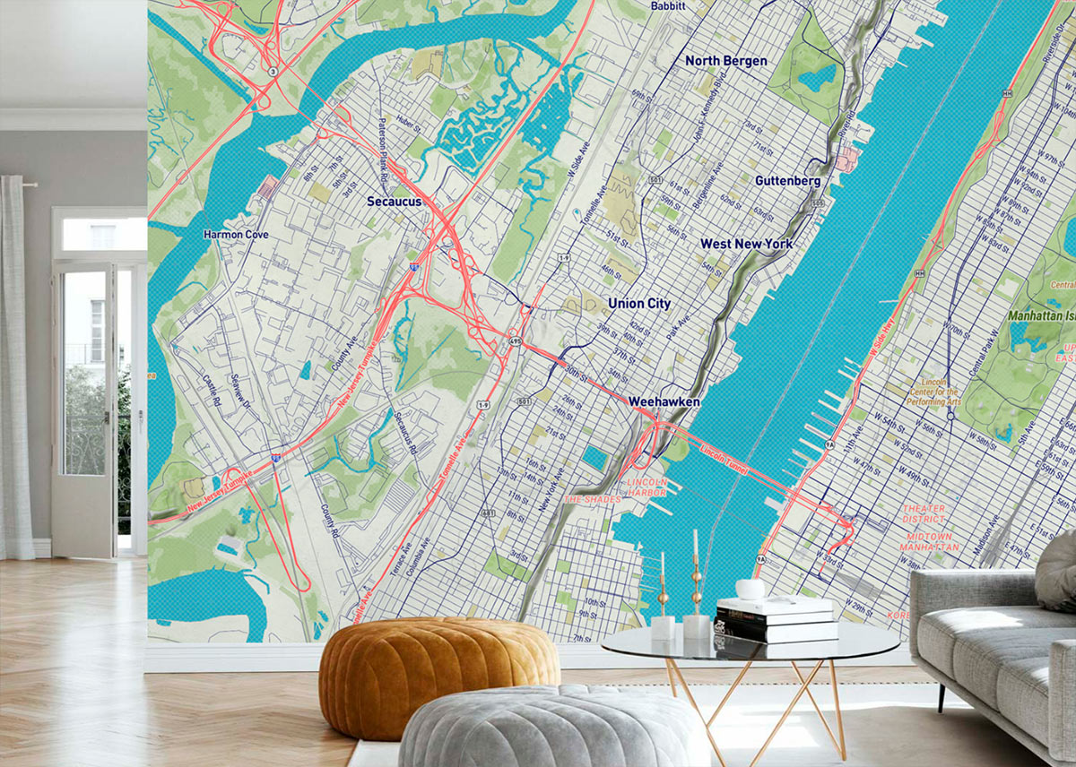 Custom map wallpaper mural | Create a map wallpaper – Everwallpaper