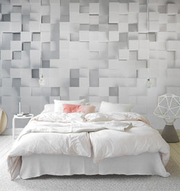 Geometric Illusion Art Mural Wallpaper | Ever Wallpaper