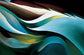 Modern Abstract Artistic Wave Mural Wallpaper | Ever Wallpaper