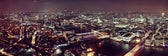 Panoramic Cityscape Night View Mural Wallpaper | Ever Wallpaper