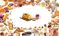 Vibrant Whimsical Bakery Wall Mural | Ever Wallpaper