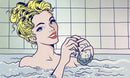 Retro Pop Art Bathing Beauty Mural Wallpaper | Ever Wallpaper