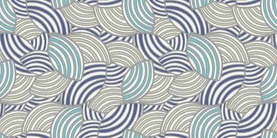 Modern Abstract Blue Geometric Wallpaper Mural | Ever Wallpaper