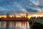 Sunset London Skyline Wall Mural | Ever Wallpaper