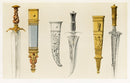 Vintage Decorative Sword Illustration Mural Wallpaper | Ever Wallpaper
