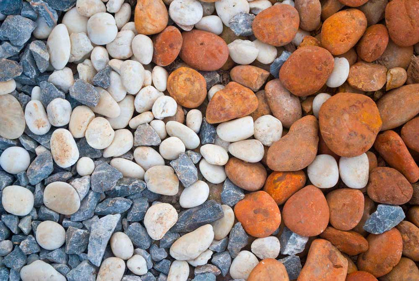 Natural Stone Pebble Effect Mural Wallpaper | Ever Wallpaper ...