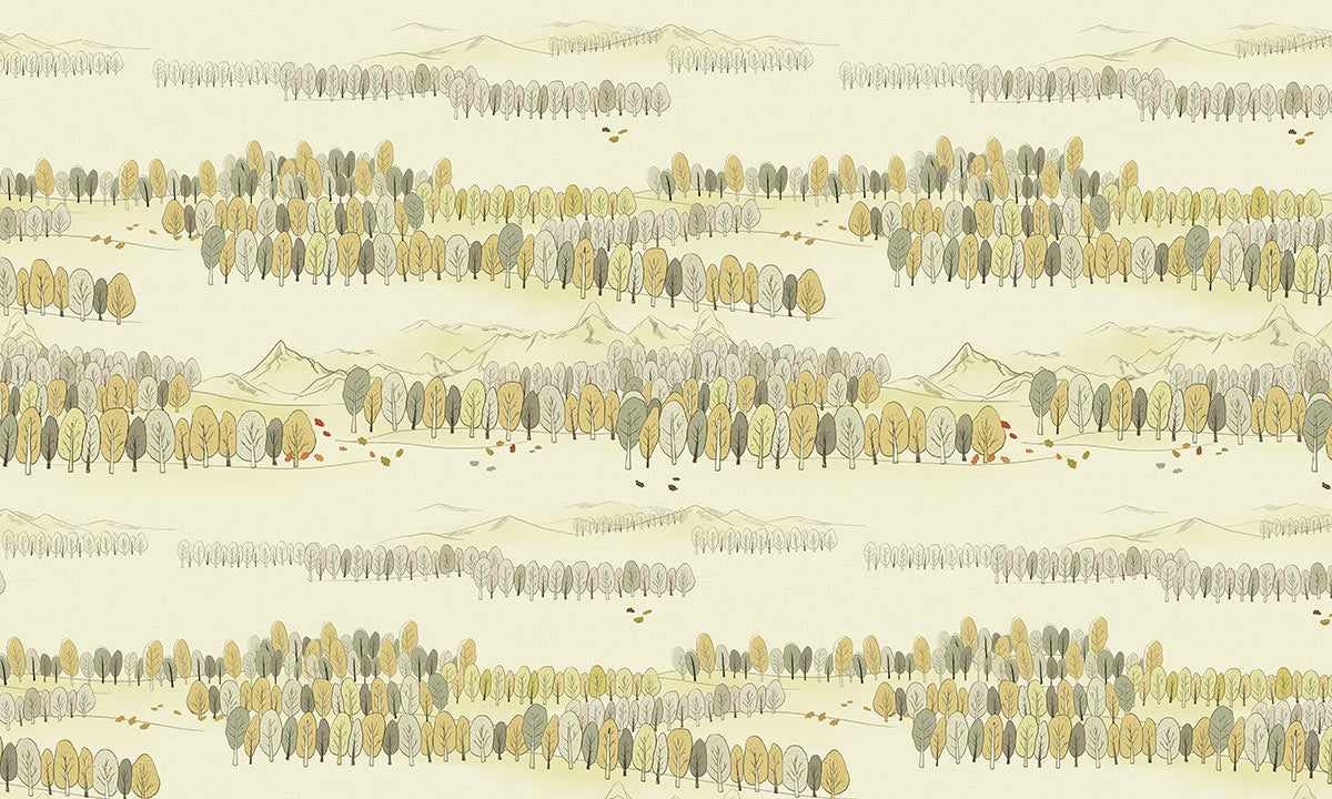Neutral Landscape Artistic Mural Wallpaper | Ever Wallpaper – Everwallpaper