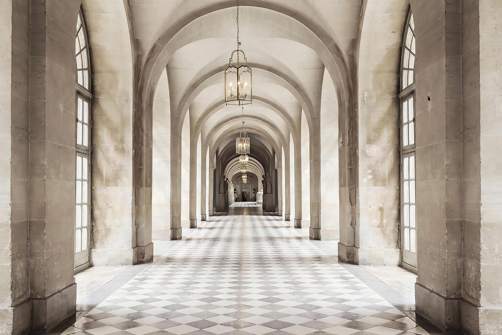 Elegant Geometric Archway Hall Mural Wallpaper | Ever Wallpaper ...