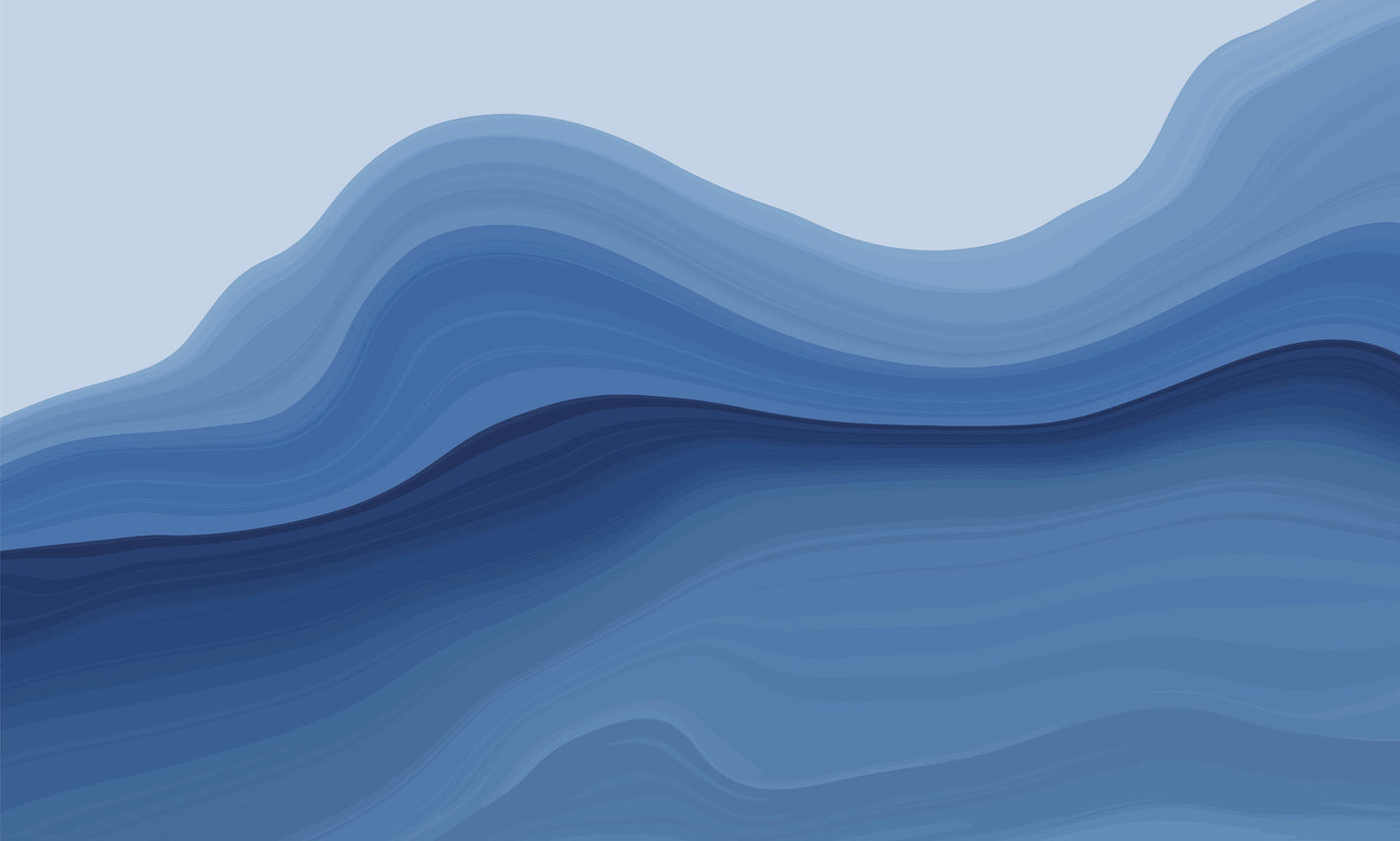 Soothing Blue Waves Abstract Mural Wallpaper | Ever Wallpaper ...