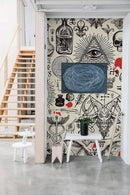 Mystic Alchemy Symbolic Mural Wallpaper | Ever Wallpaper
