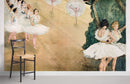 Vintage Ballet Dance Illustration Mural Wallpaper | Ever Wallpaper