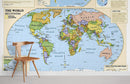Educational World Map Kids Mural Wallpaper | Ever Wallpaper
