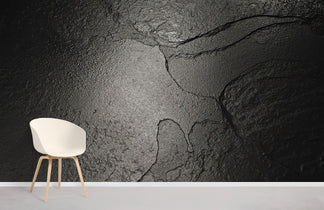 Luxurious Textured Black Marble Mural Wallpaper | Ever Wallpaper ...