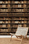 Vintage Library Bookshelf Wallpaper Mural | Ever Wallpaper