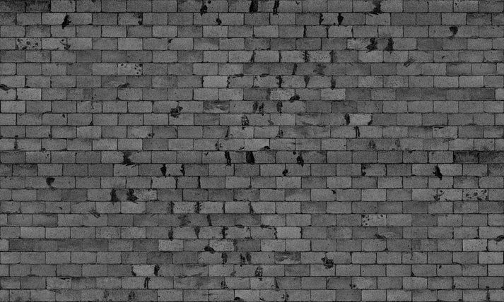 Rustic Charcoal Brick Effect Mural Wallpaper | Ever Wallpaper ...