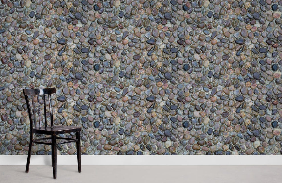 Pebble Stone Textured Mural Wallpaper | Ever Wallpaper – Everwallpaper