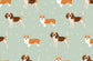 Playful Dog Pattern Kids Room Mural Wallpaper | Ever Wallpaper