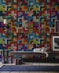 Colorful Geometric Textured Mural Wallpaper | Ever Wallpaper