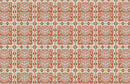 Vintage Orange Floral Pattern Mural Wallpaper | Ever Wallpaper