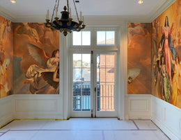 Classic Angelic Fresco Style Mural Wallpaper | Ever Wallpaper