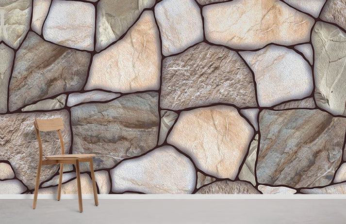 Rustic Stone Texture Wallpaper Mural | Ever Wallpaper – Everwallpaper