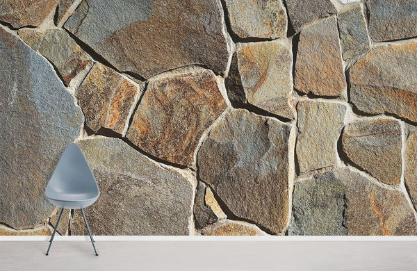 Rustic Stone Textured Mural Wallpaper | Ever Wallpaper – Everwallpaper