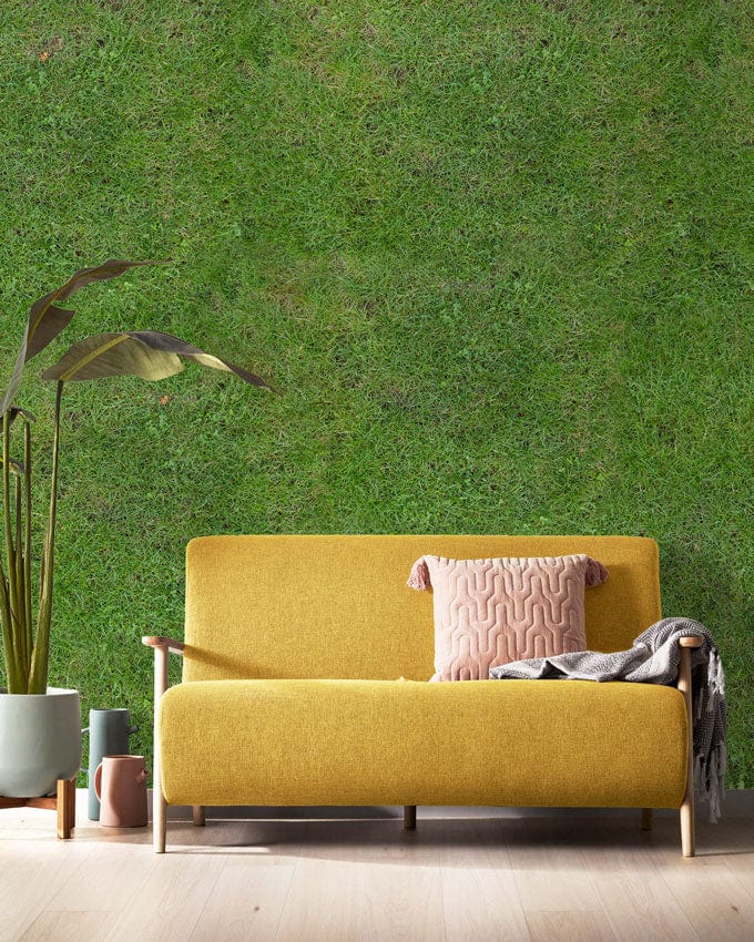 Lush Green Grass Textured Mural Wallpaper | Ever Wallpaper – Everwallpaper