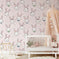 Whimsical Pink Bunny Pattern Mural Wallpaper | Ever Wallpaper