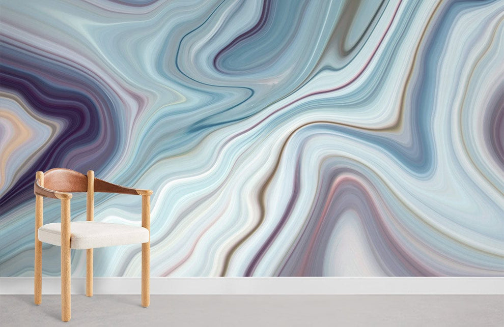 Abstract Swirl Marble Effect Wall Mural | Ever Wallpaper – Everwallpaper