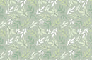 Green Botanical Leaf Pattern Mural Wallpaper | Ever Wallpaper