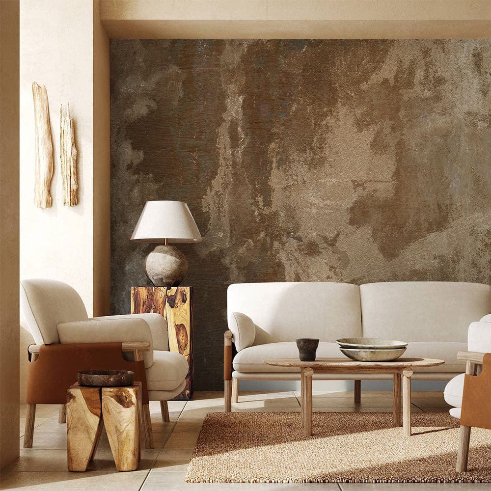 Abstract Earth Tone Brushstroke Mural Wallpaper | Ever Wallpaper ...