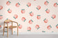 Peach Pattern Pastel Pink Mural Wallpaper | Ever Wallpaper