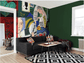 Colorful Abstract Characters Art Wall Mural | Ever Wallpaper