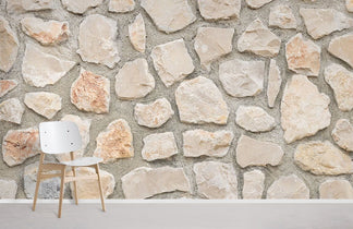 Rustic Stone Texture Mural Wallpaper | Ever Wallpaper – Everwallpaper