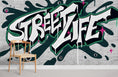 Urban Graffiti Street Life Mural Wallpaper | Ever Wallpaper