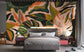 Tropical Botanical Leaf Pattern Mural Wallpaper | Ever Wallpaper