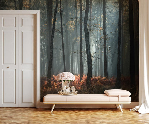 Mystic Forest Scene Mural Wallpaper | Ever Wallpaper – Everwallpaper